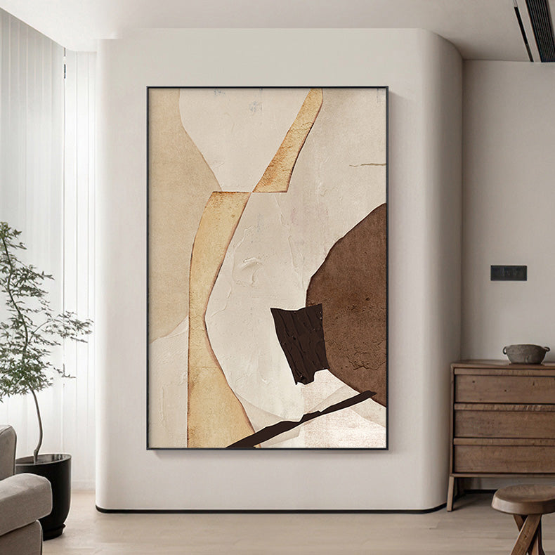 Neutral Colors Abstract Color Block Wall Art Fine Art Canvas Prints ...